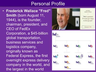 Admired leader fred smith | PPTX