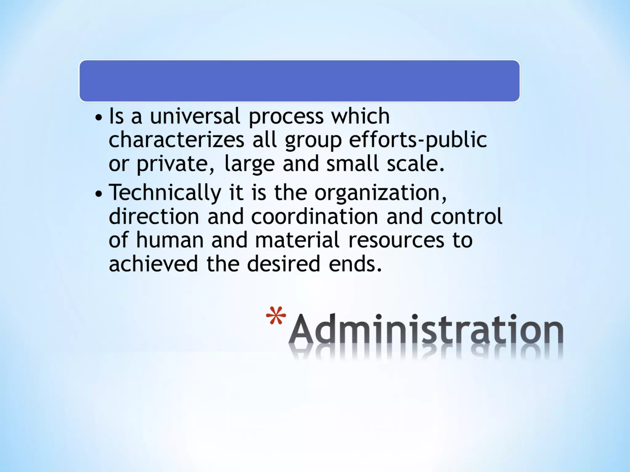 Administration and Supervision in Education | PPT