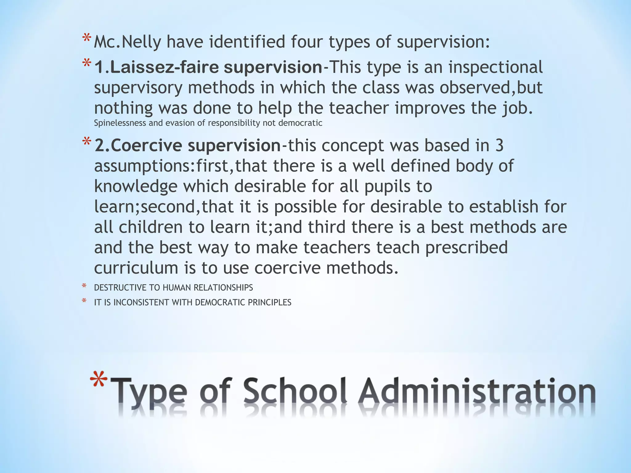 Administration and Supervision in Education | PPT
