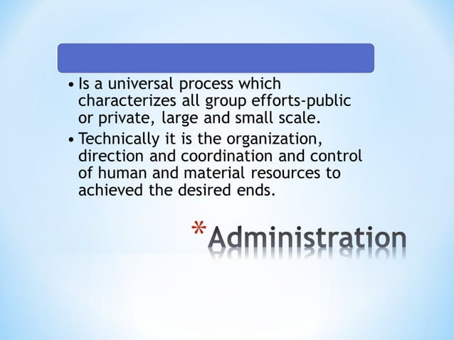 Administration and Supervision in Education | PPT