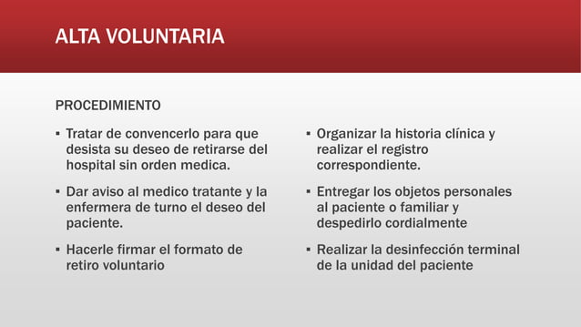 ADMISION_Y_ALTA_DEL_PACIENTE HOSPITALARIO.PPT | Eldercare | Family and ...