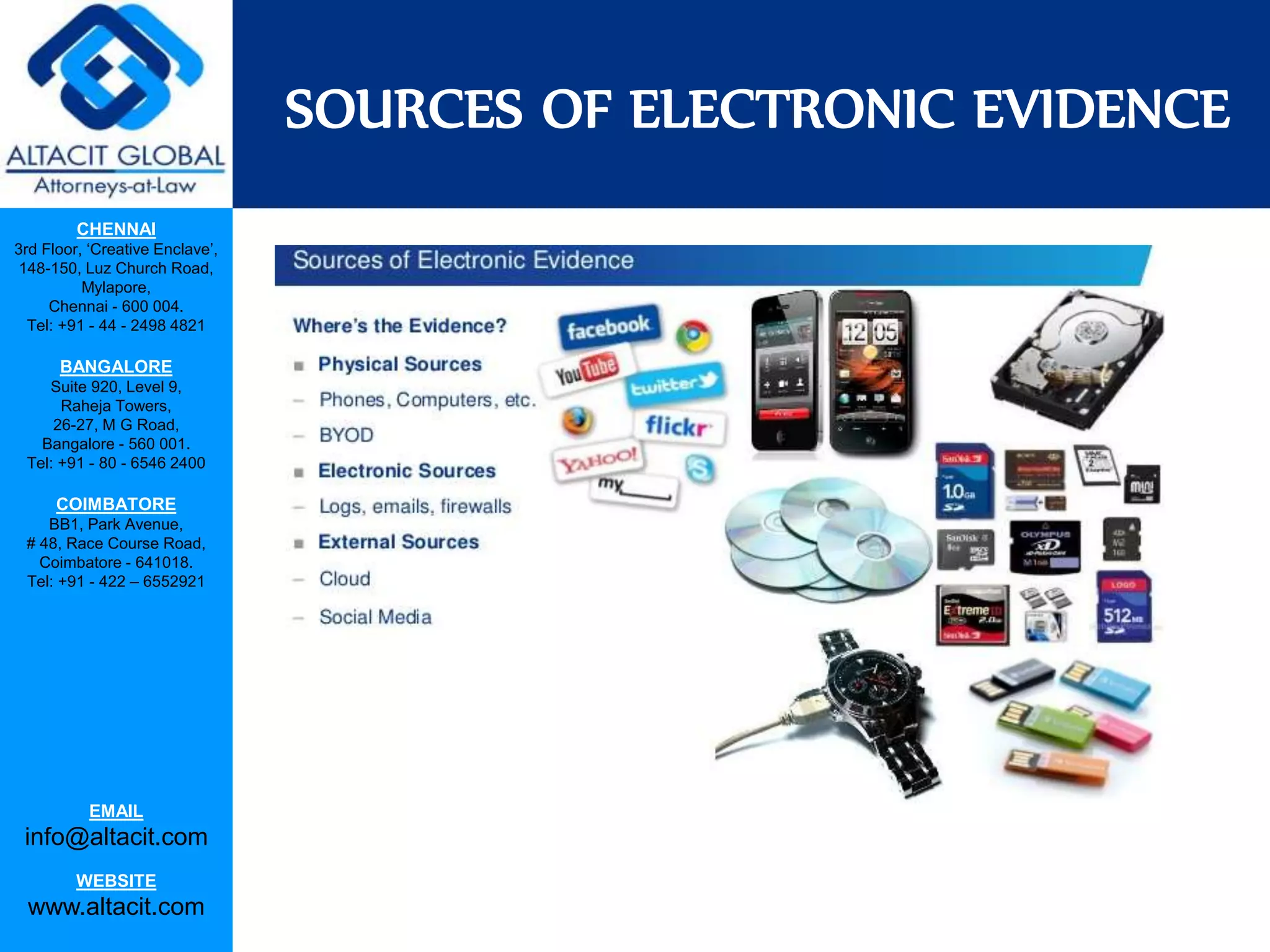 Admissibility of electronic evidence in india | PPTX