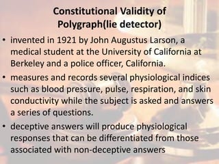 Admissibility of forensic evidence in the court of law | PPTX