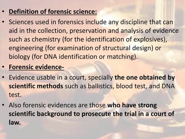 Admissibility of forensic evidence in the court of law | PPTX