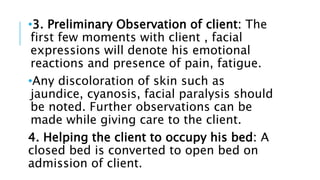 Admission of client to hospital | PPTX