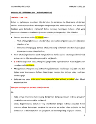 Pengakuan (Admission) | PDF