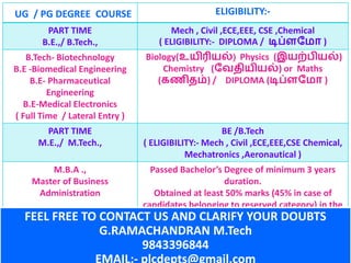 Admission booklet course | PPT