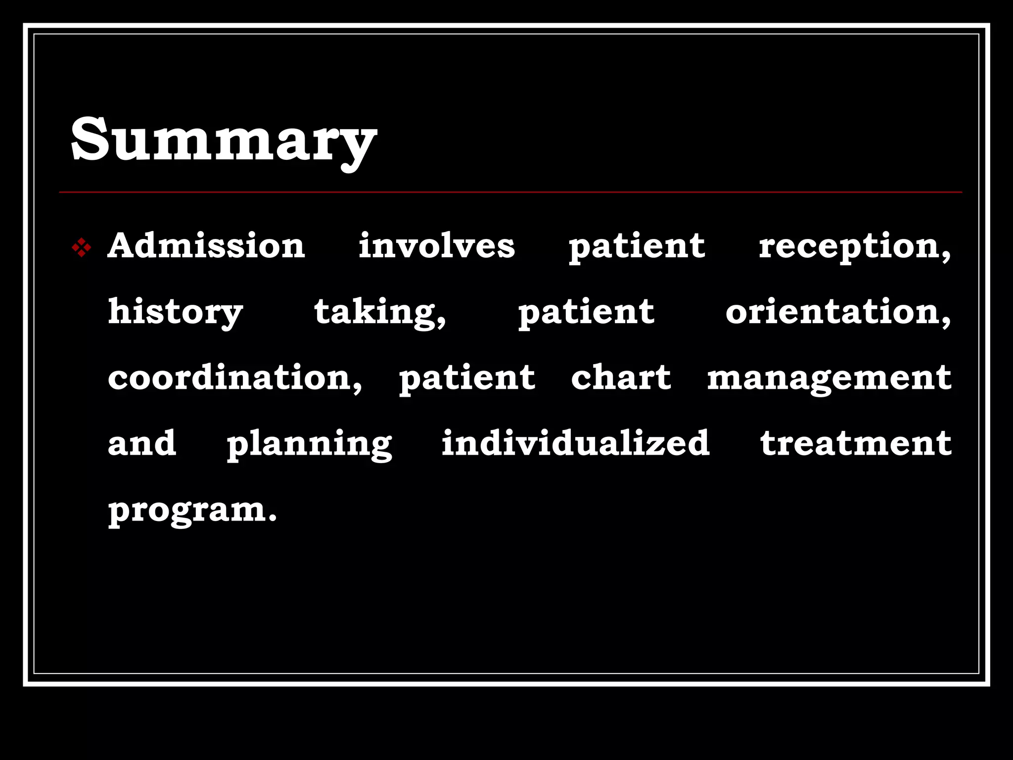 Admission and discharge | PPSX