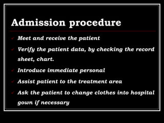 Admission and discharge | PPSX