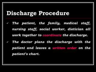 Admission and discharge | PPSX