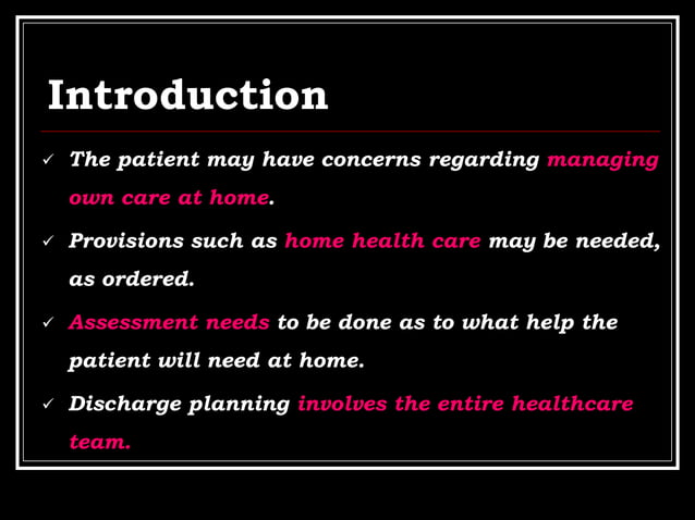 Admission and discharge | PPSX