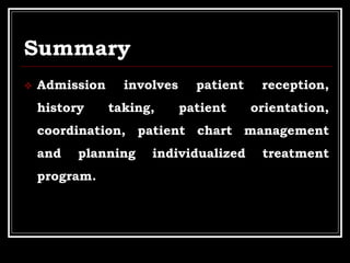 Admission and discharge | PPSX