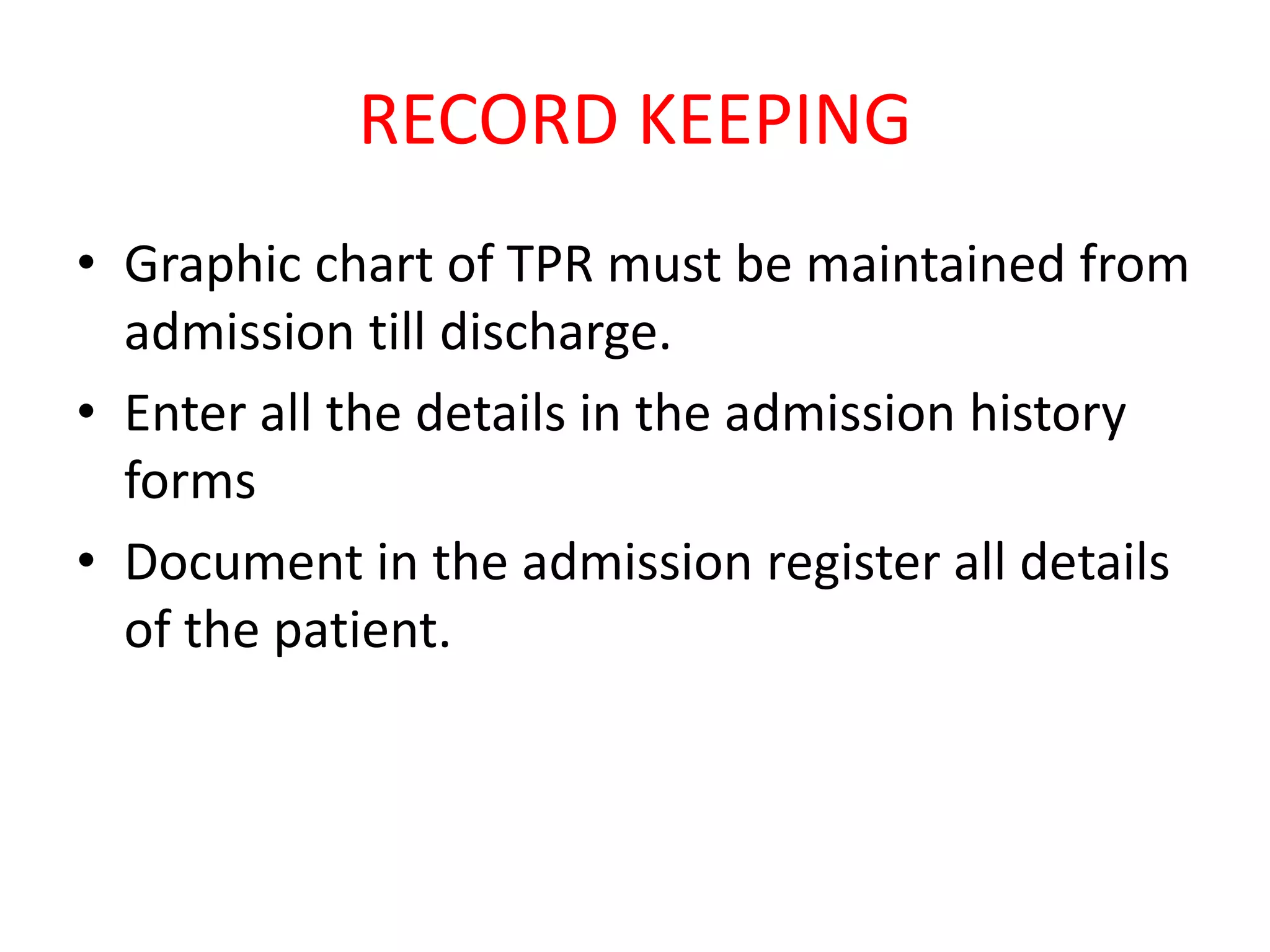 Admission and discharge | PPTX