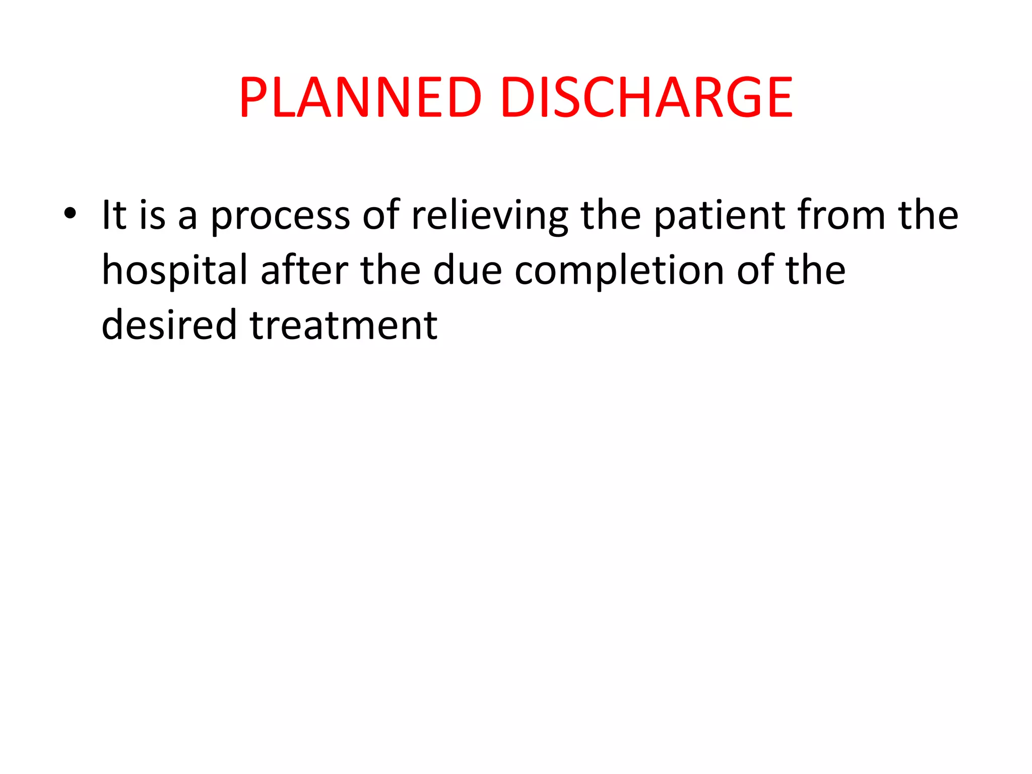 Admission and discharge | PPTX