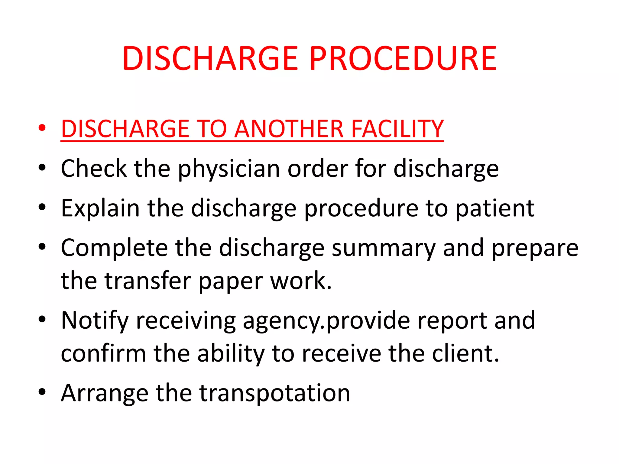 Admission and discharge | PPTX