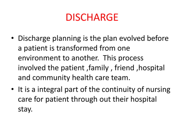 Admission and discharge | PPTX | Infectious Diseases | Diseases and ...