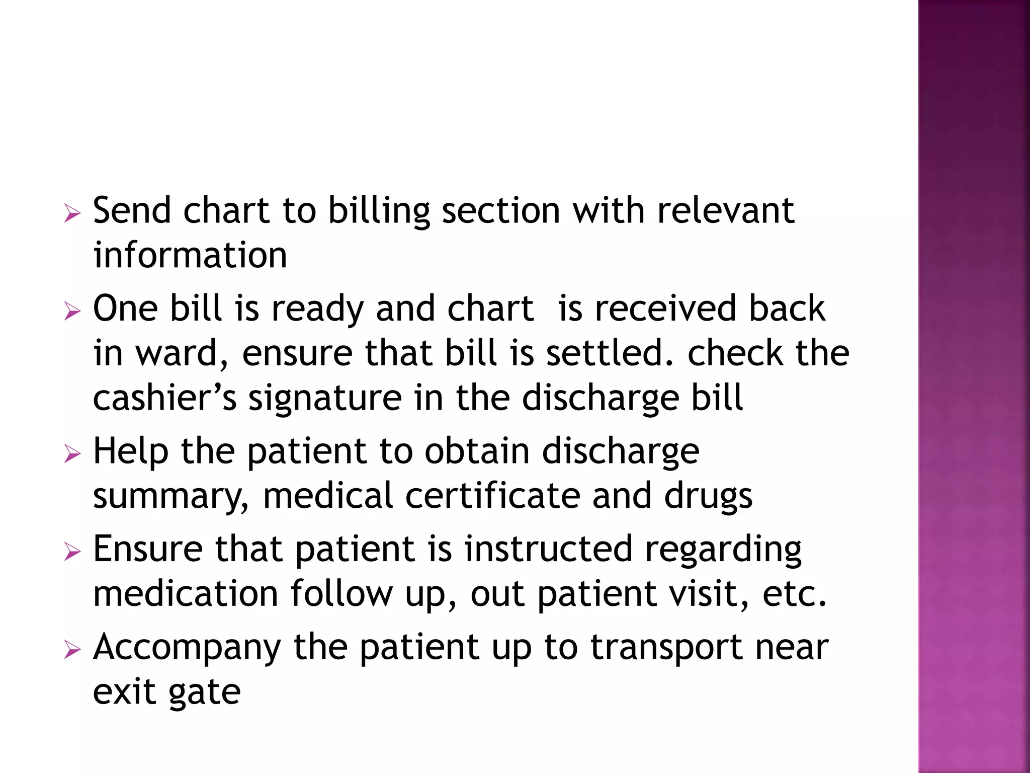 Admission and discharge | PPTX