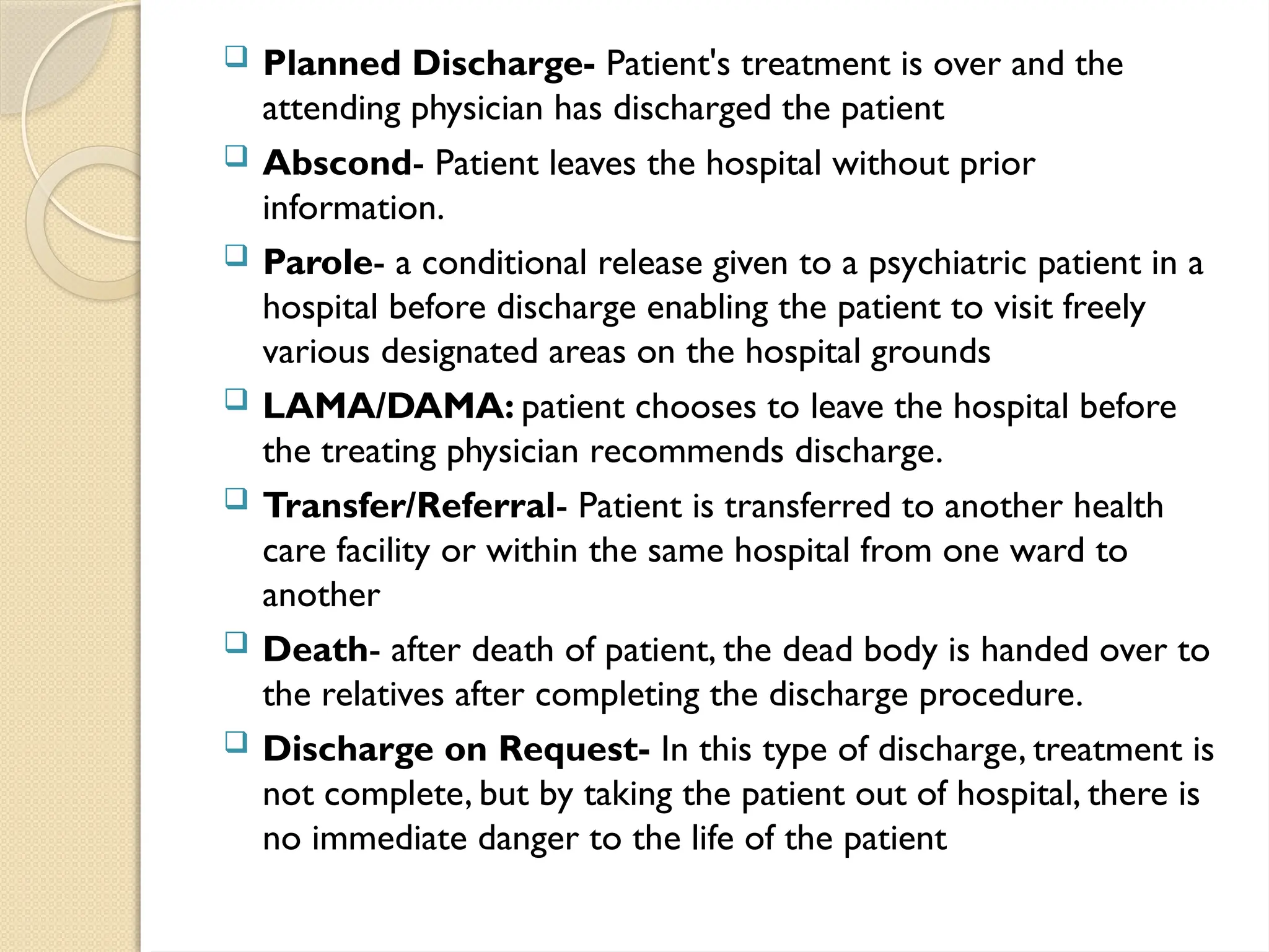 Hospital’s admission and discharge.pptx