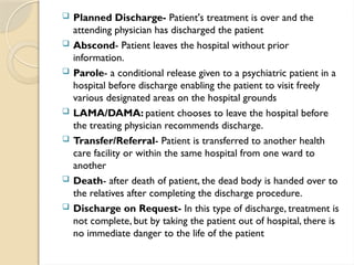 Hospital’s admission and discharge.pptx