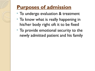 Hospital’s admission and discharge.pptx