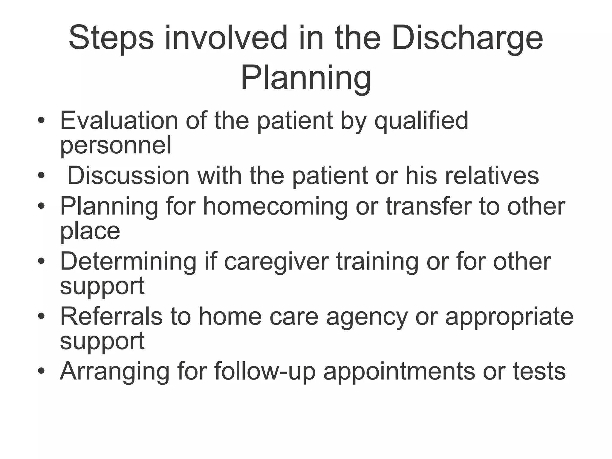 Admission and discharge process in nursing | PPTX