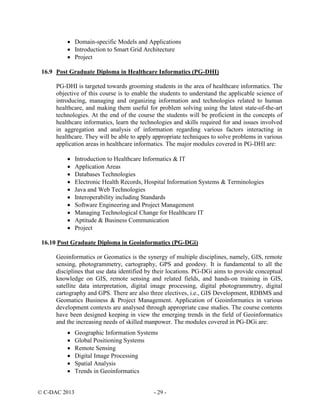 Admission booklet pg diploma courses cdac-v4 | PDF