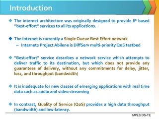 Admission Control Mechanism For Mpls Ds Te | PPTX