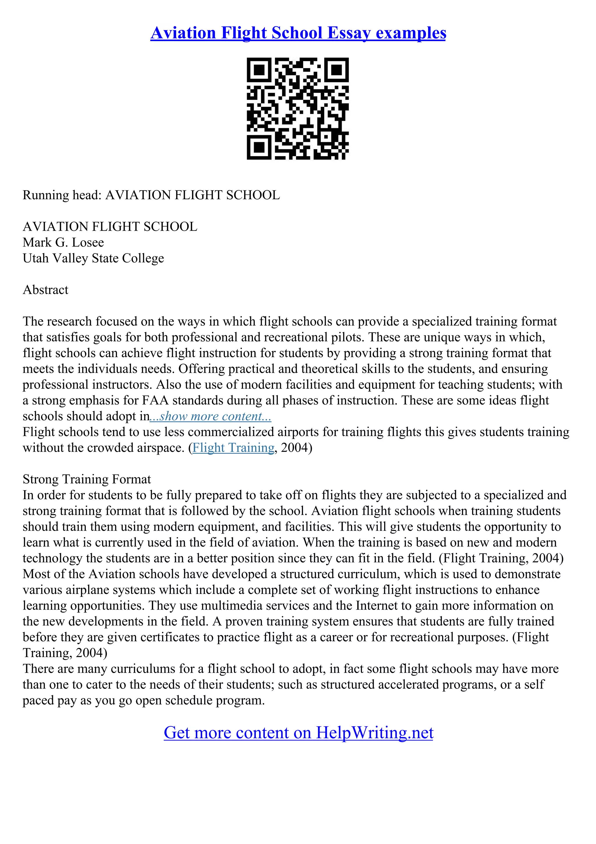 Admission Essay Example | PDF