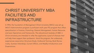 ADMISSION IN CHRIST UNIVERSITY MBA | PPTX