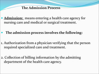 Admission lectutre | PPTX