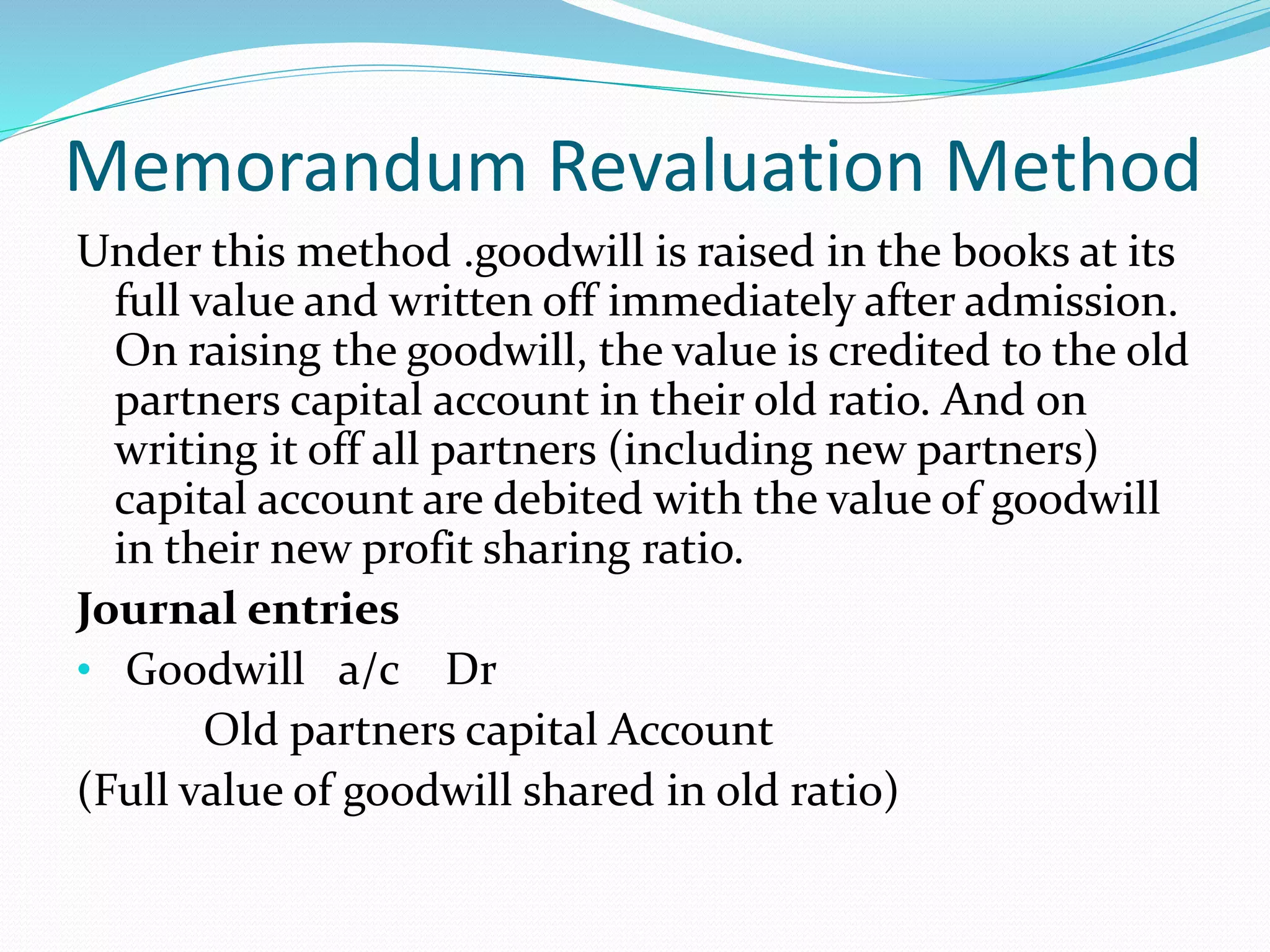 Admission of a partner | PPTX