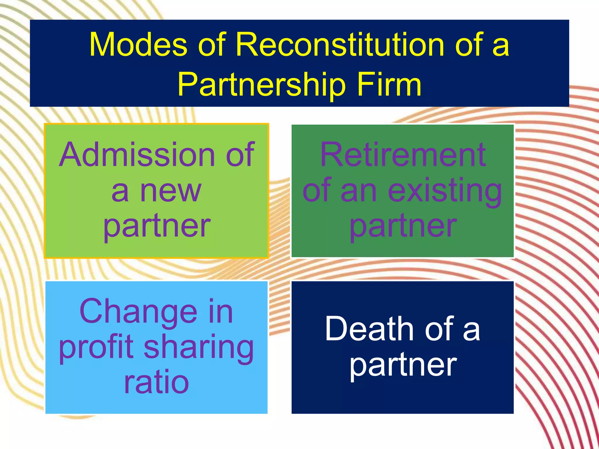 Admission of a partner | PPTX