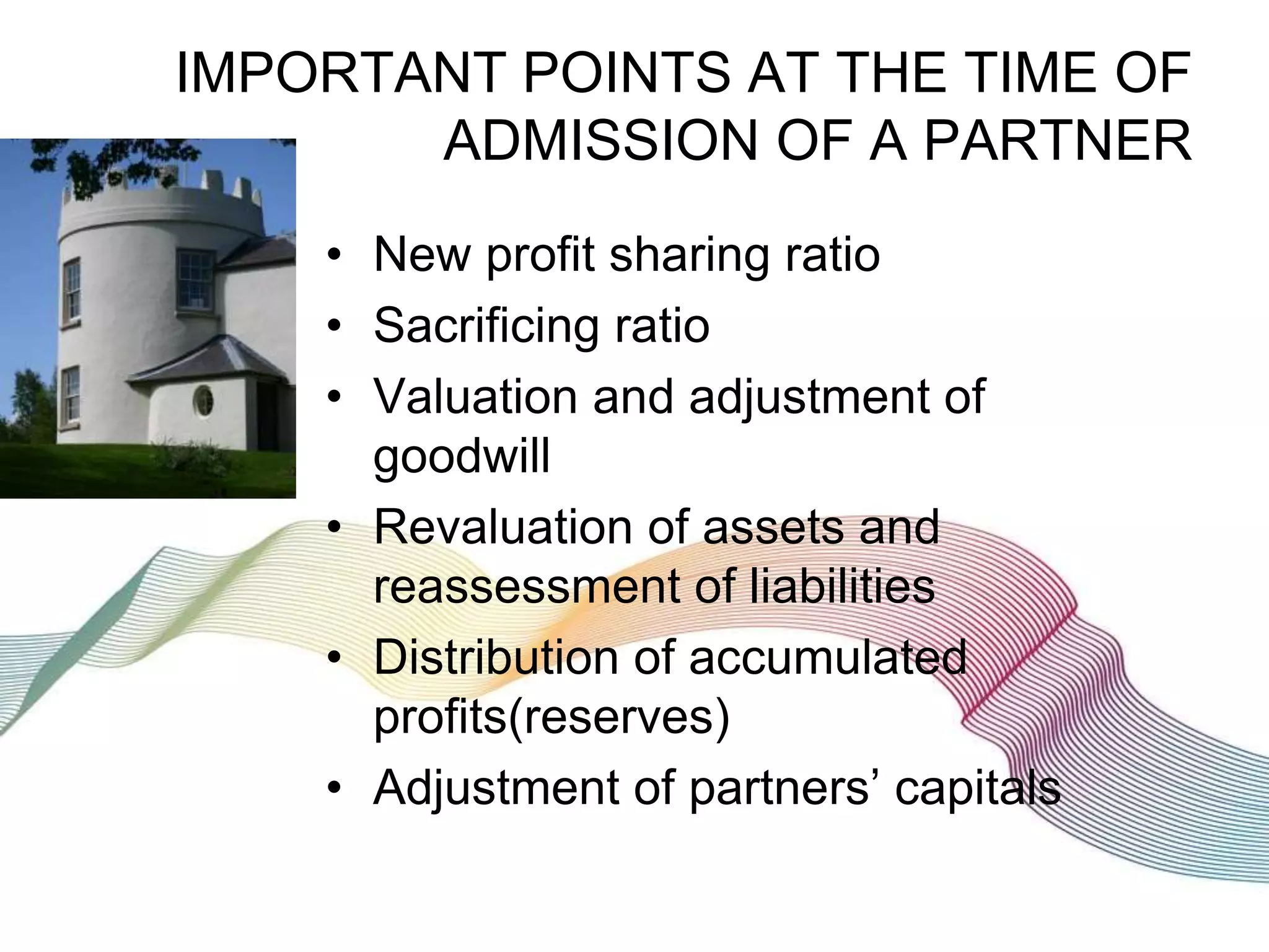 Admission of a partner | PPTX