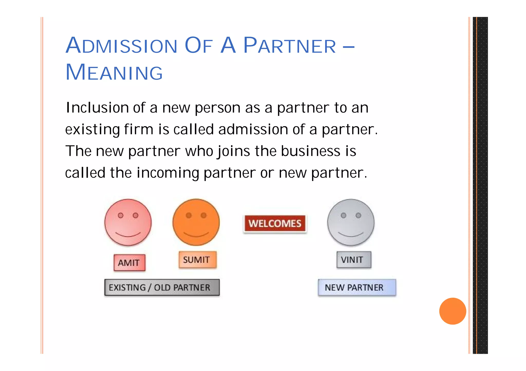 Admission of a partner | PDF