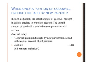 Admission of a partner | PDF