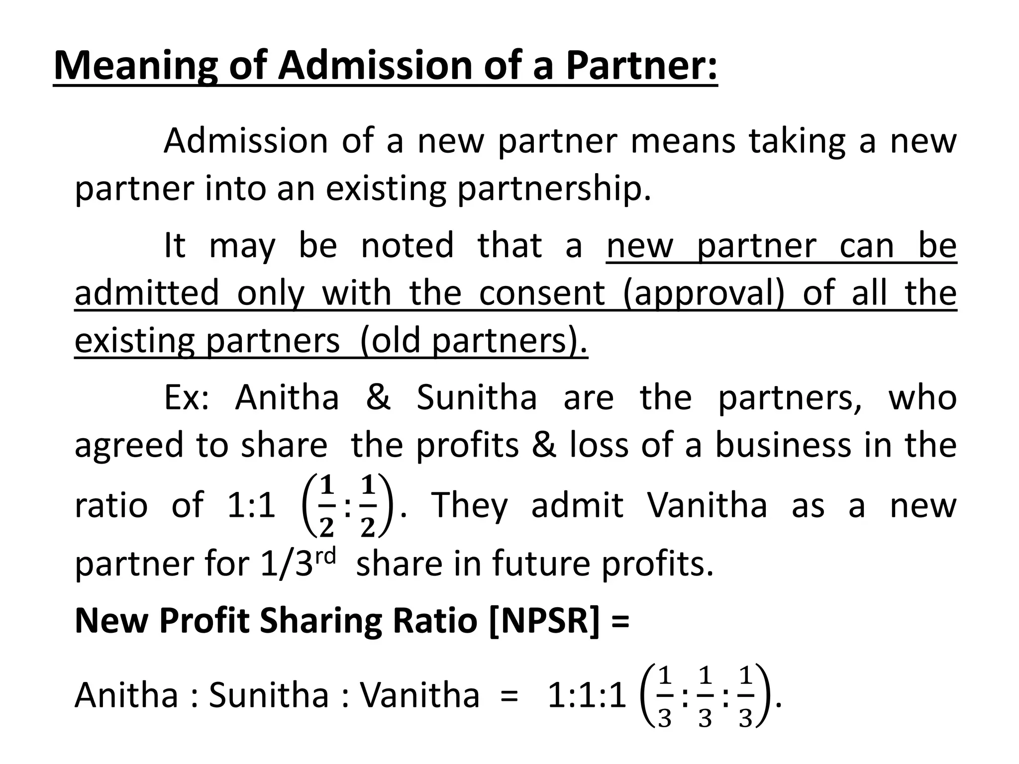 Admission of a Partner Class XII - Part I.pptx