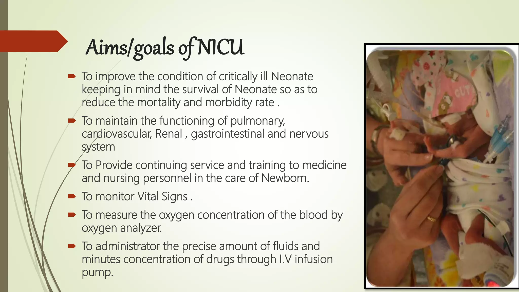 Admission of neonate in nicu | PPTX