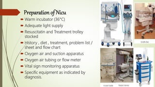 Admission of neonate in nicu | PPTX