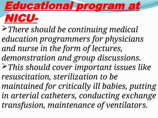 ADMISSION OF NEONATE IN NICU NURSING STUDENTS | PPTX