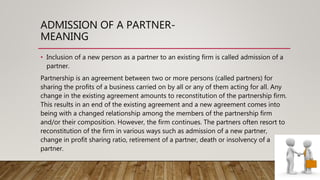 Admission of partner | PPTX