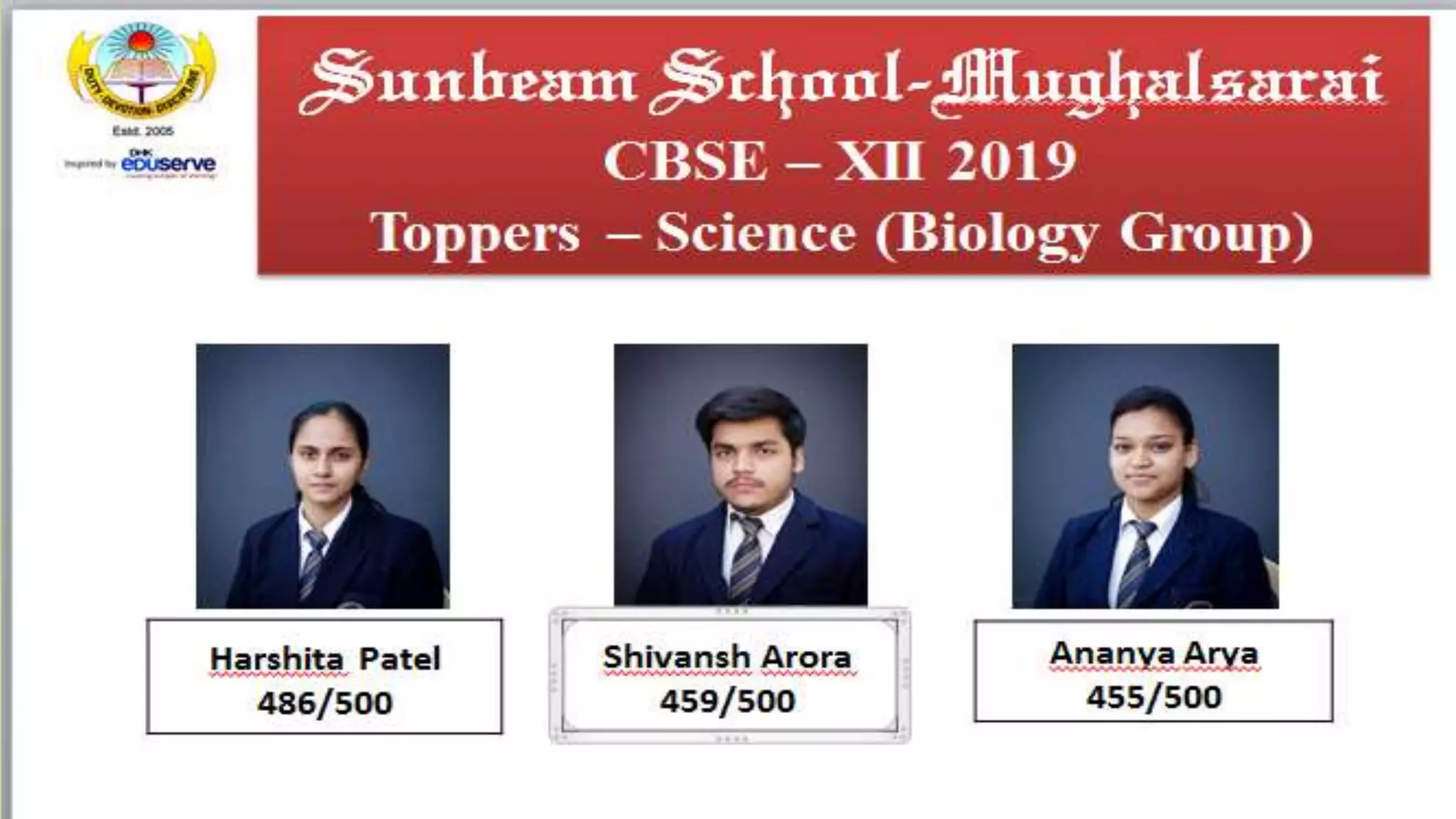 Admission Interface for 2020 Sunbeam Mughalsarai | PPTX