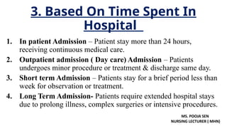 Admission Procedure and types in hospital pptx | PPTX