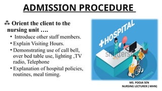 Admission Procedure and types in hospital pptx | PPTX