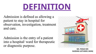 Admission Procedure and types in hospital pptx | PPTX