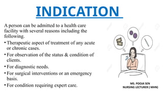 Admission Procedure and types in hospital pptx | PPTX