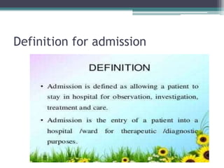 Admission Procedure for Hospital services NABH ppt.pptx