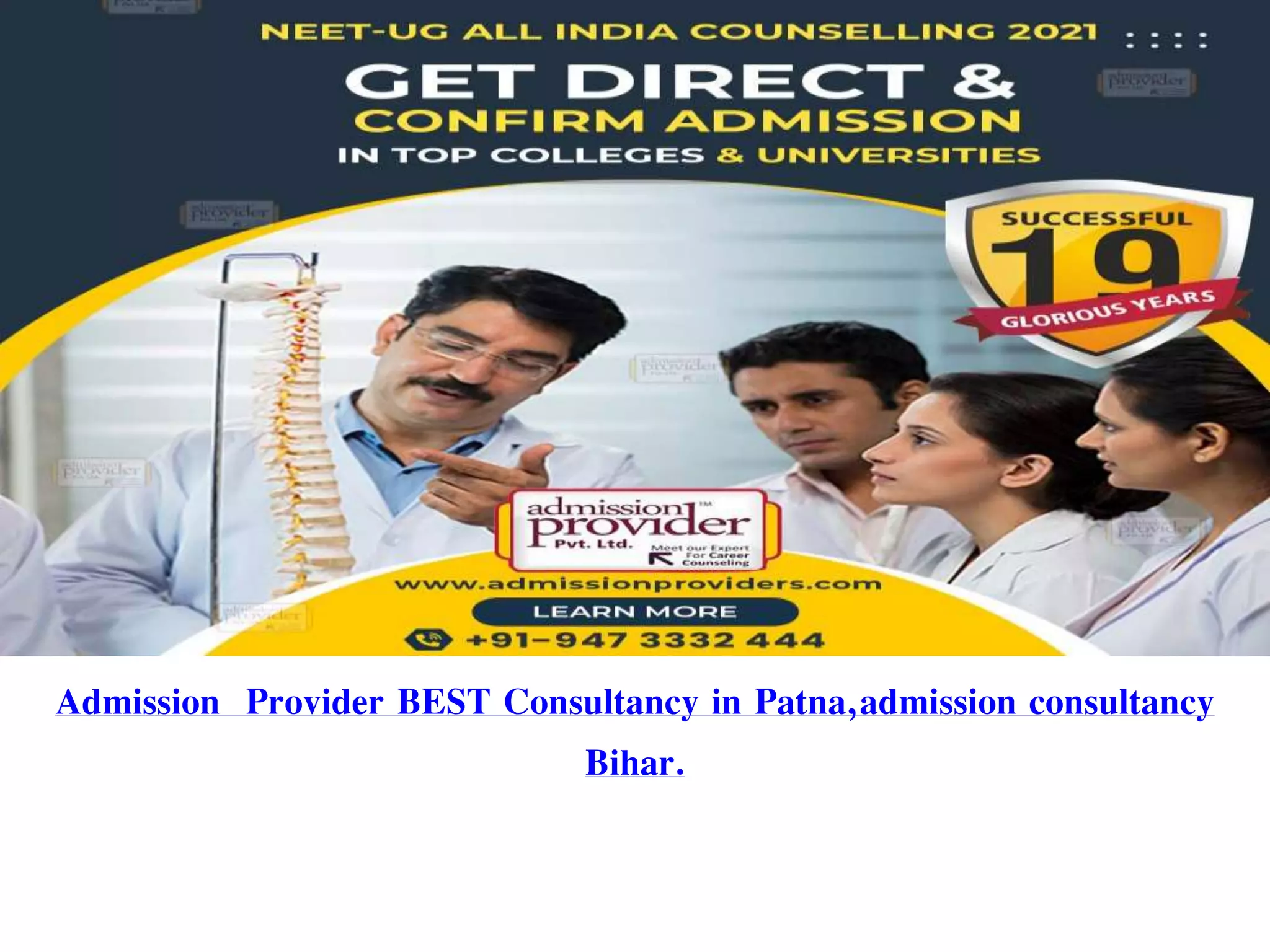 Admission provider Consultancy ppt 2022 | PPTX