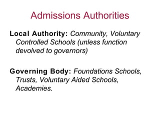 Admissions | PPT