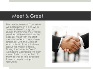Admissions Counselor Training | PPTX
