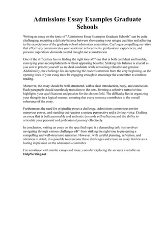 Admissions Essay Examples Graduate Schools.pdf